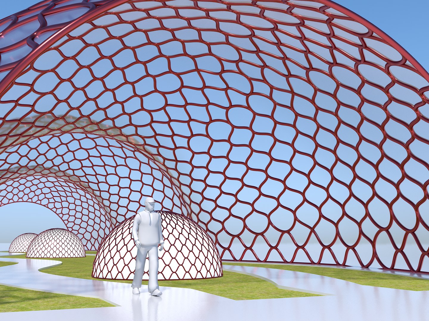 Decorative glass tunnel park model - TurboSquid 1381026