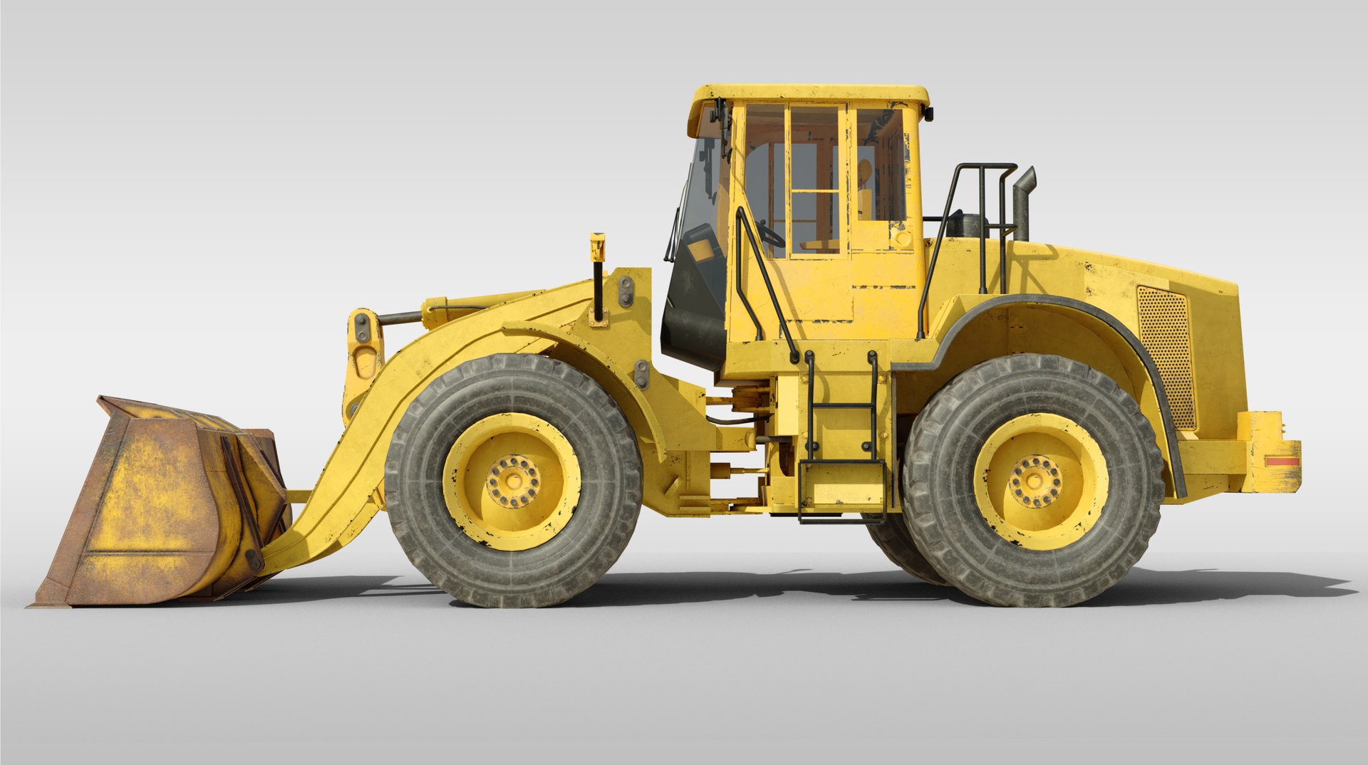 Realistic Bulldozer Loader Machine 3D Model - TurboSquid 2151053