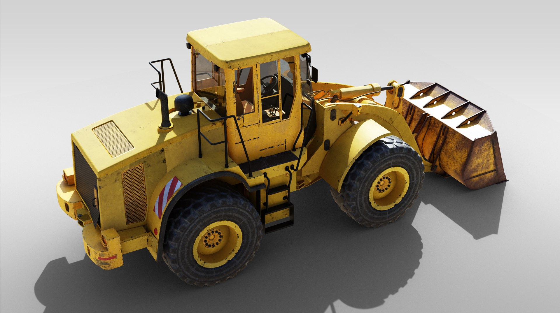 Realistic Bulldozer Loader Machine 3D Model - TurboSquid 2151053
