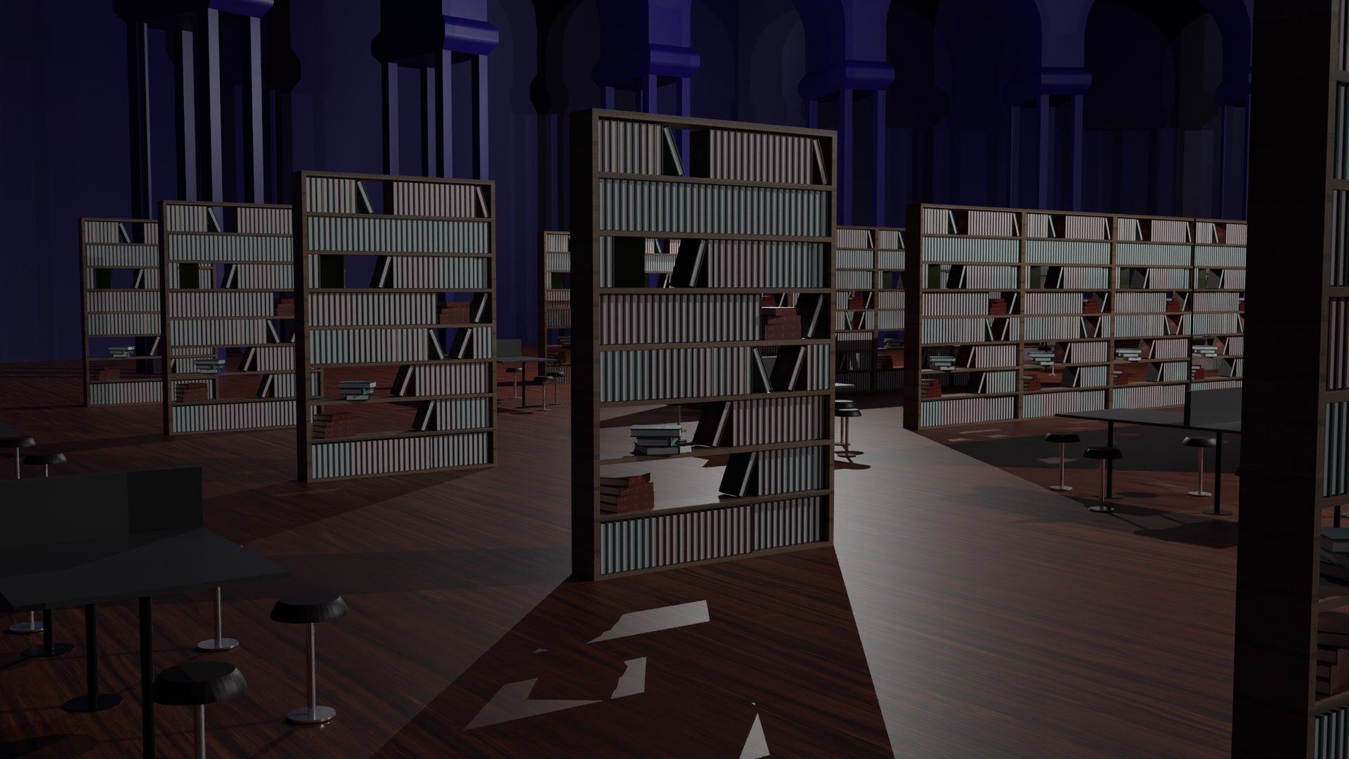 Library Interior 3D - TurboSquid 2132152