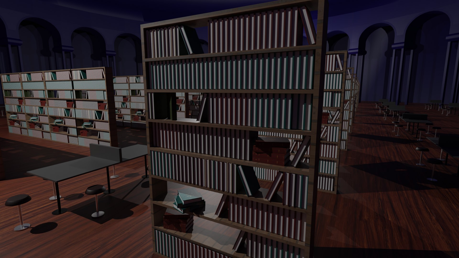 Library Interior 3D - TurboSquid 2132152