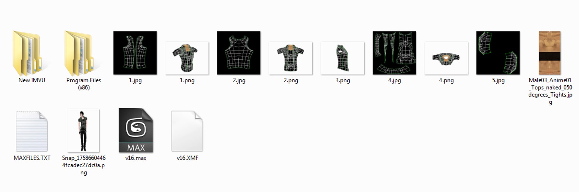 3d model of imvu open