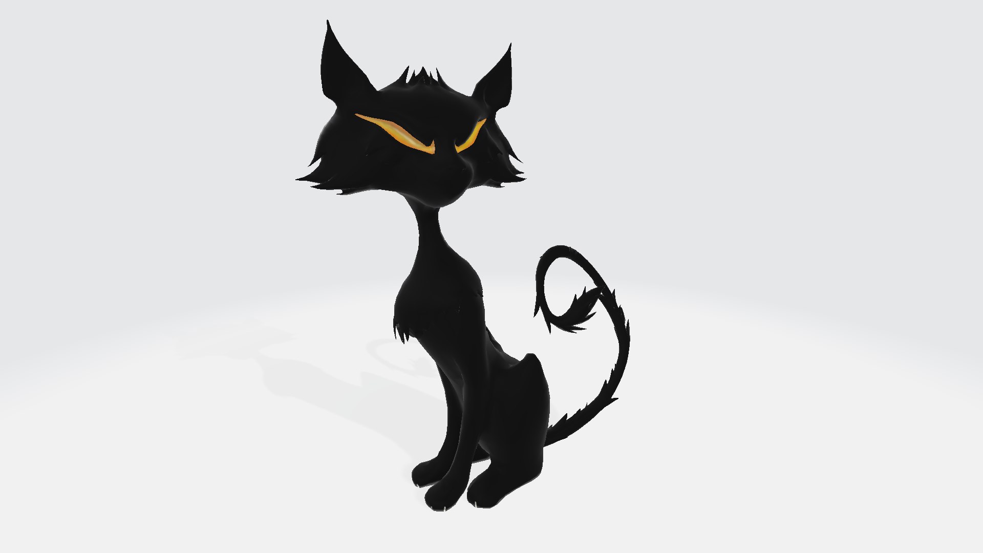 Scary Black Cat Model - TurboSquid 2372718