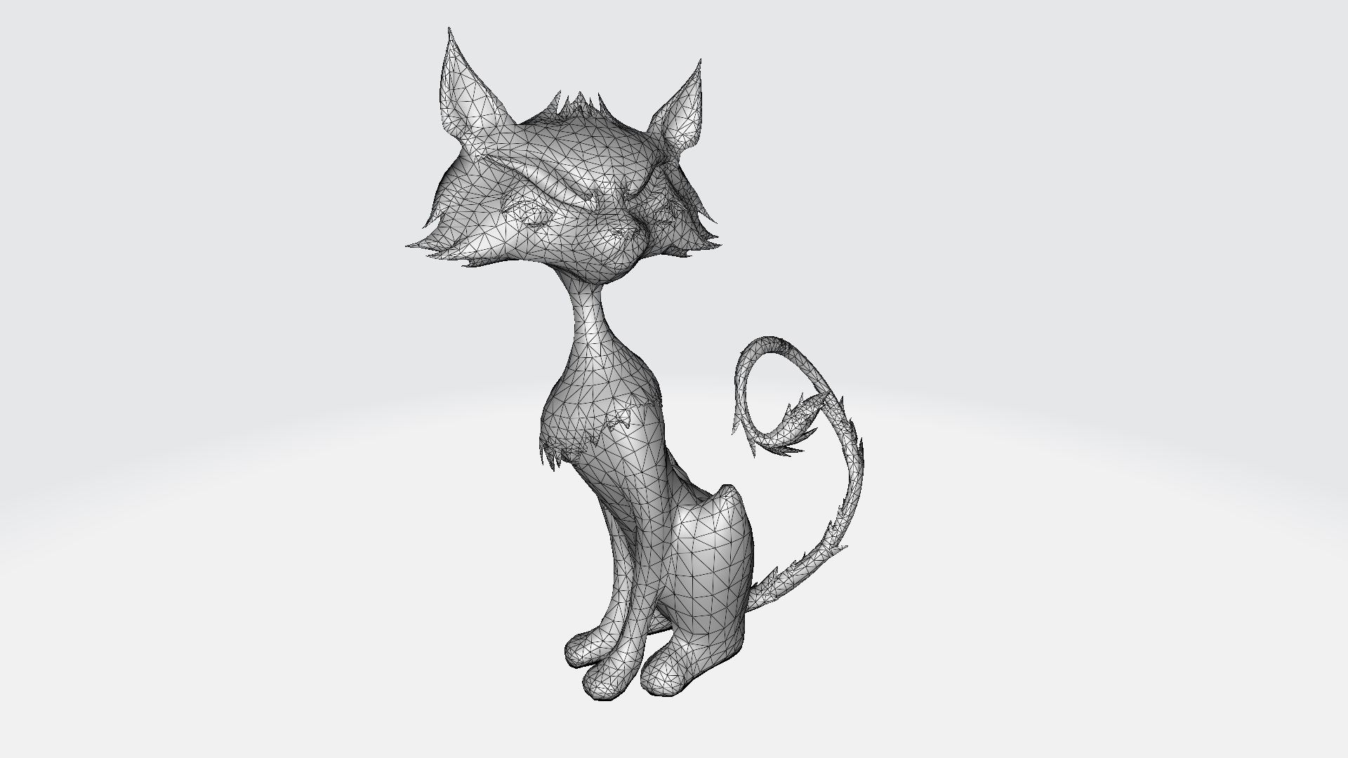 Scary Black Cat Model - TurboSquid 2372718