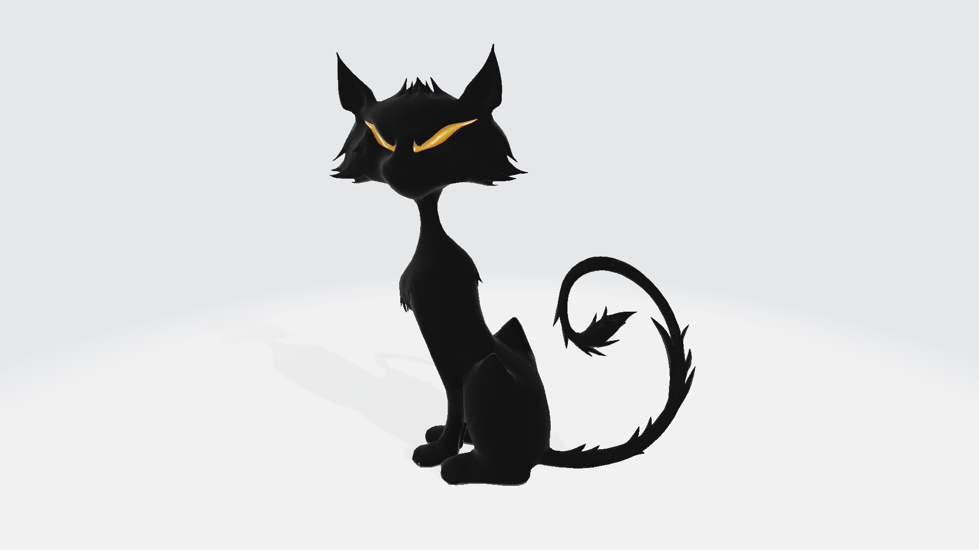 Scary Black Cat Model - TurboSquid 2372718