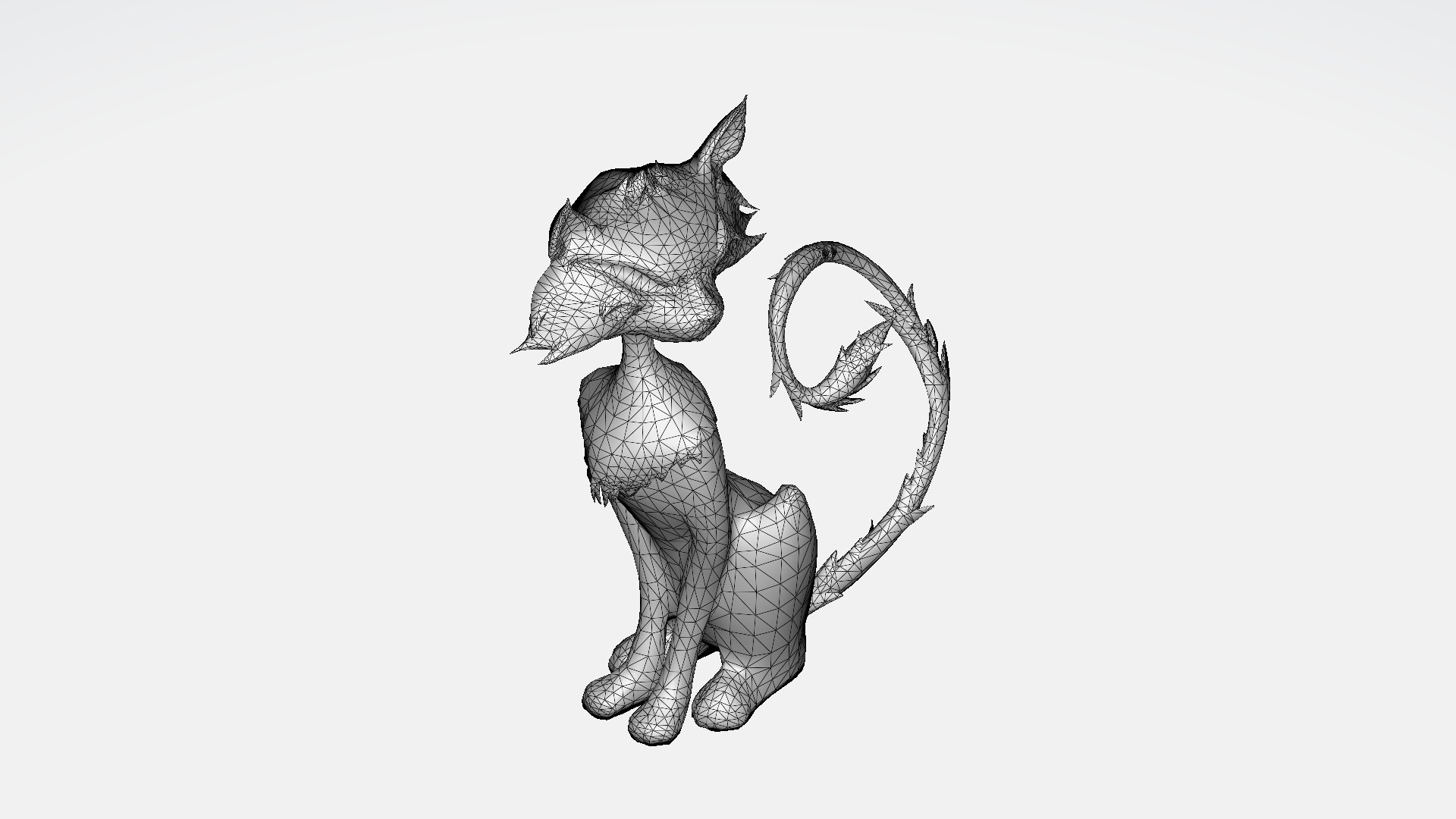 Scary Black Cat Model - TurboSquid 2372718