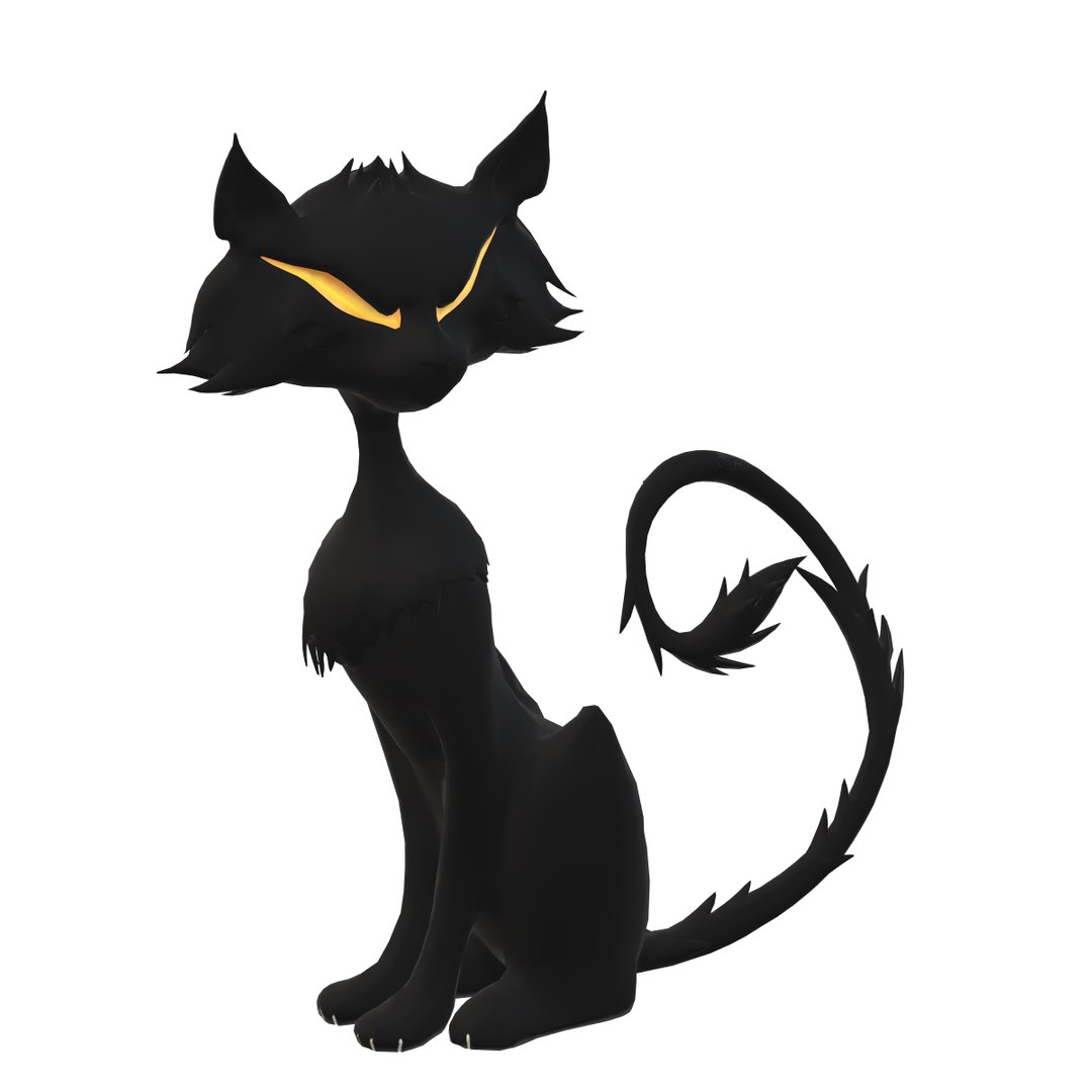 Scary Black Cat Model - TurboSquid 2372718