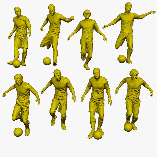 3D Soccer Players SP Pack 3 - TurboSquid 2010911