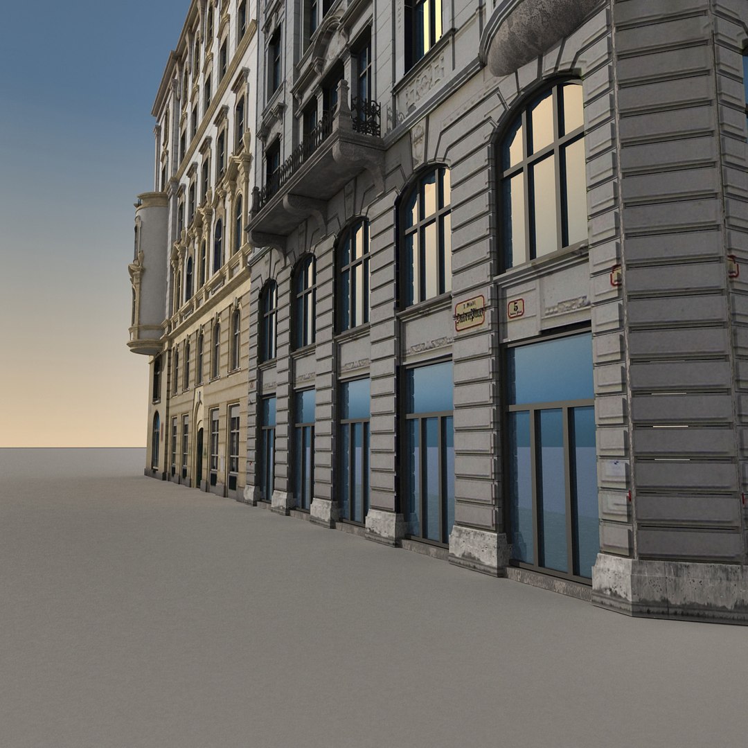 3d European Architecture Buildings Europe