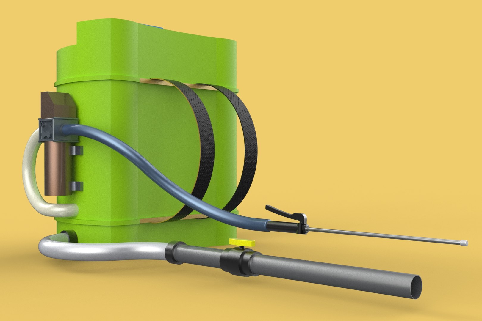 ELECTRIC KNAPSACK GARDEN SPRAYER BACKPACK FERTILIZER PESTICIDE 3D Model ...