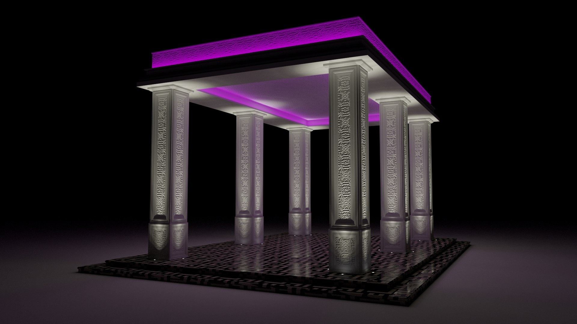 Roman Pergola 3D Model - TurboSquid 1674916