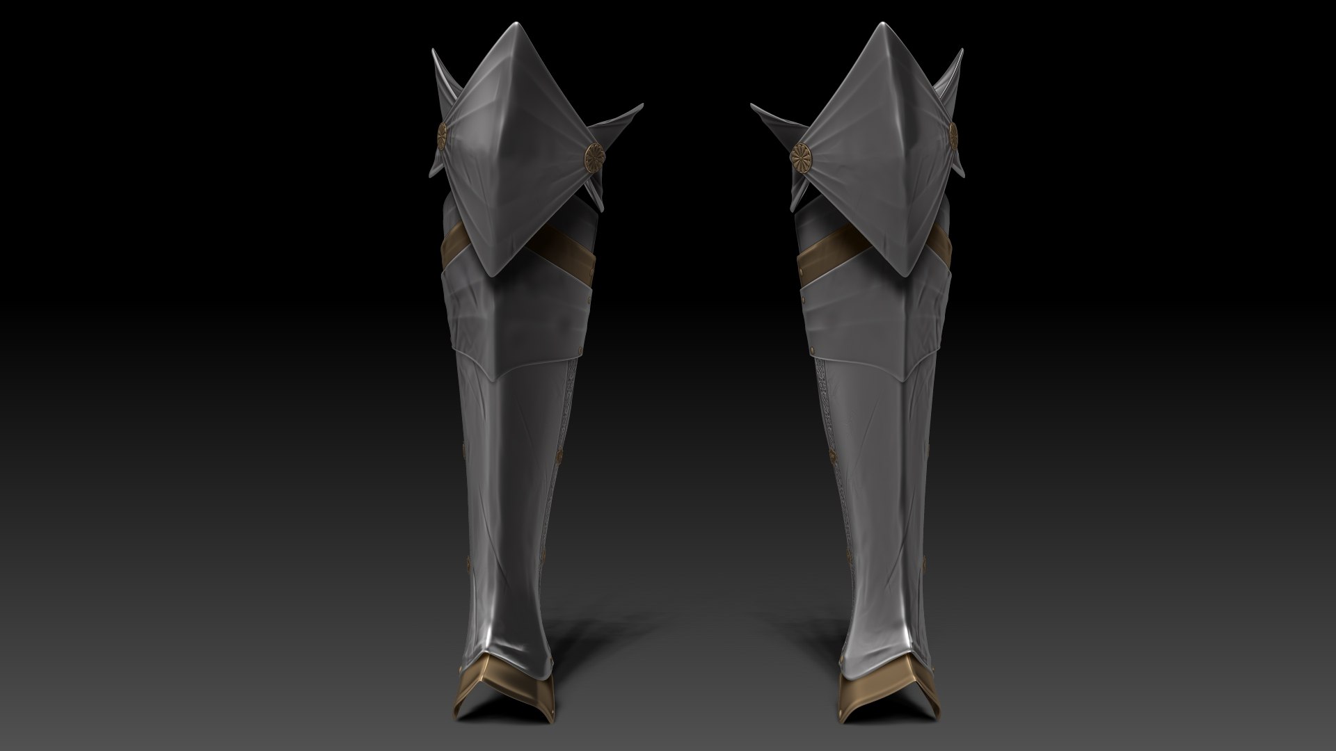 Female Knigt Knee Ankle Armor Sculpt Project 3D model - TurboSquid 2034066