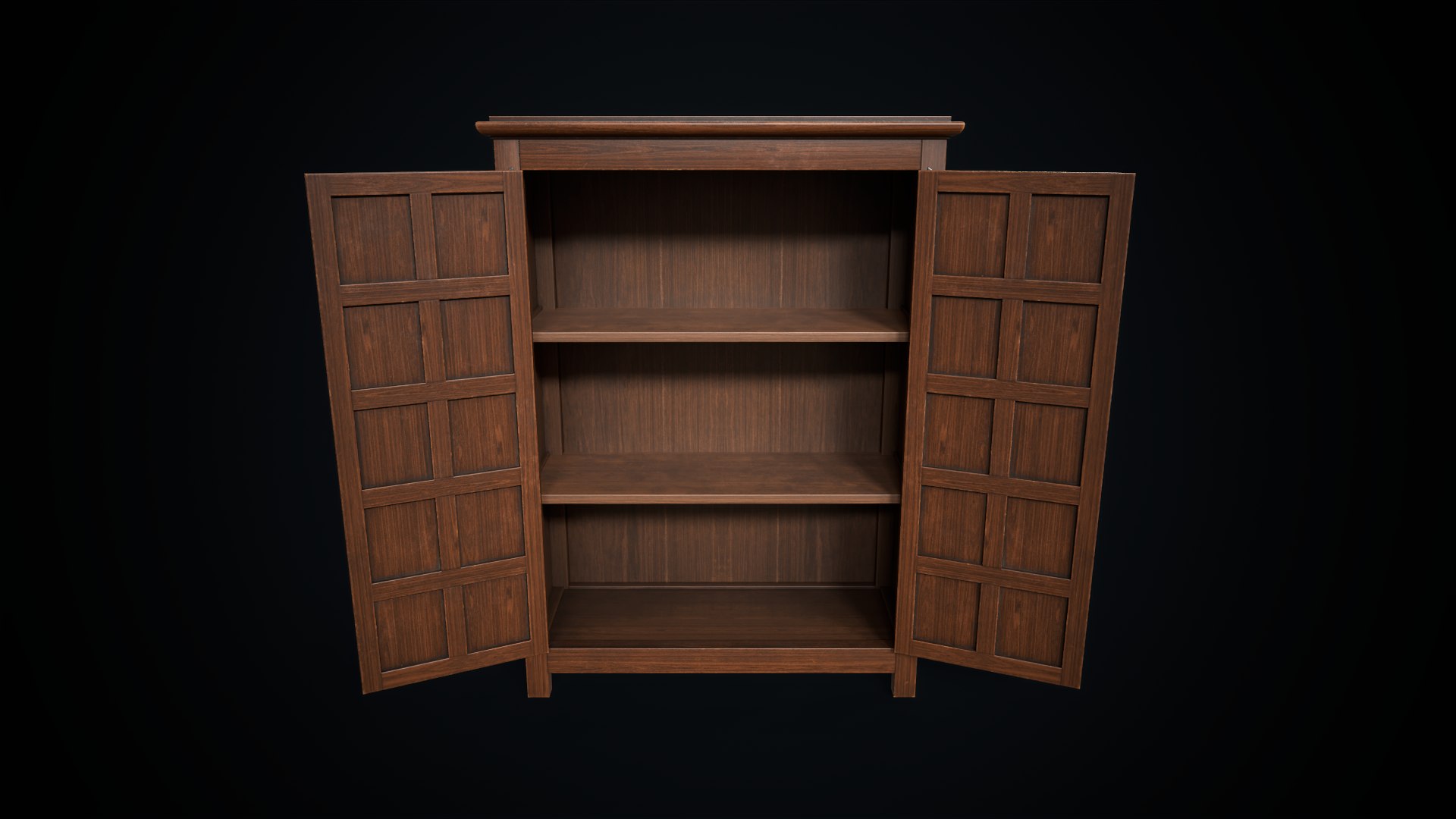 3D Model Old Vintage Wardrobe - TurboSquid 2043642