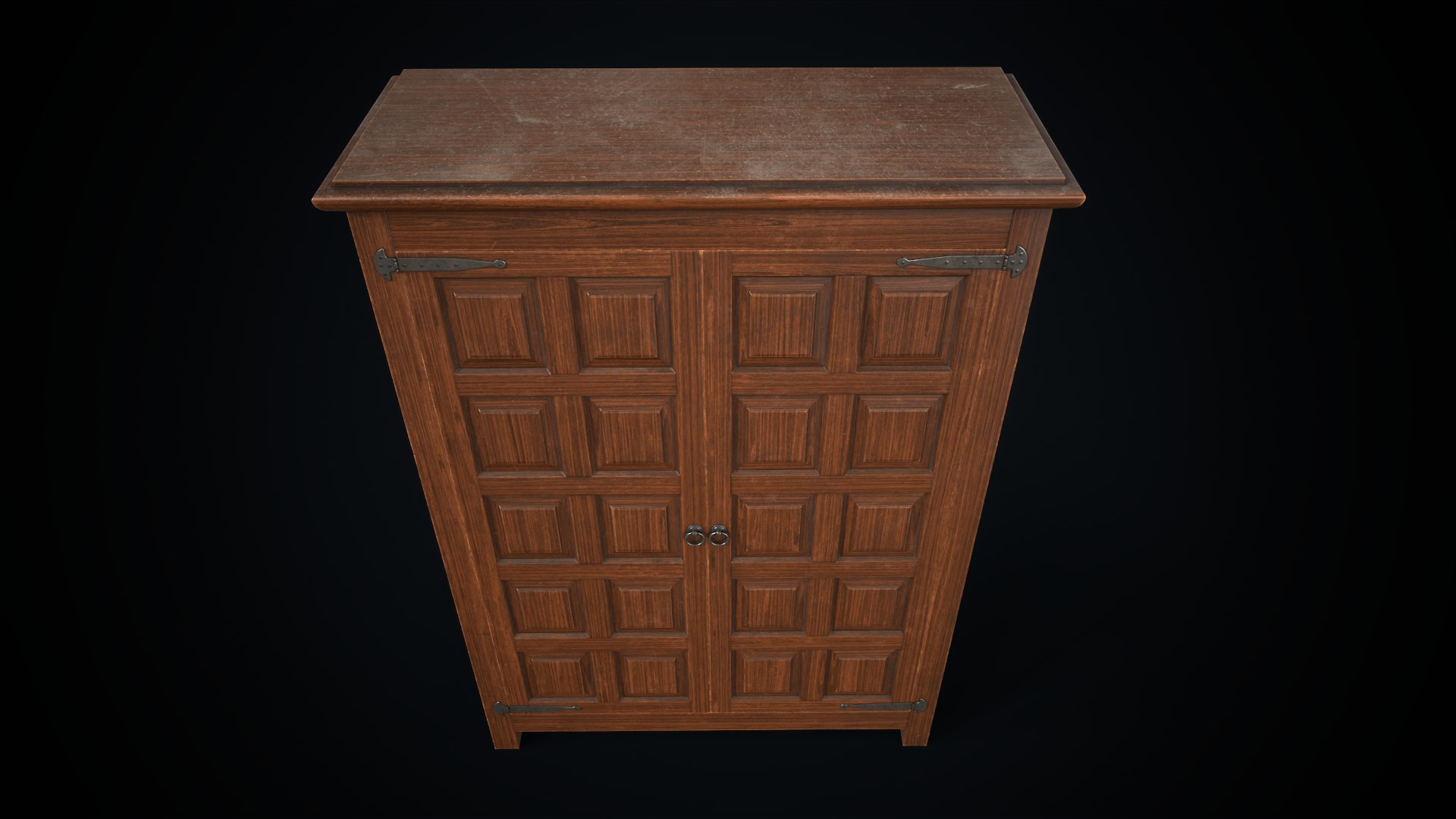 3D Model Old Vintage Wardrobe - TurboSquid 2043642