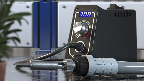 3D model Compact Digital Soldering Station - TurboSquid 1723319
