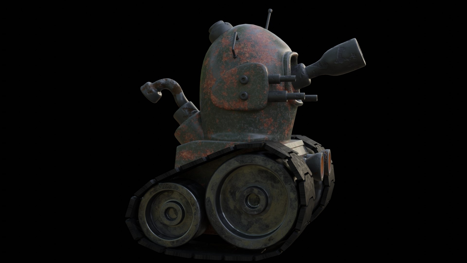 3D Model Stylized Tank Low Poly - TurboSquid 2127821