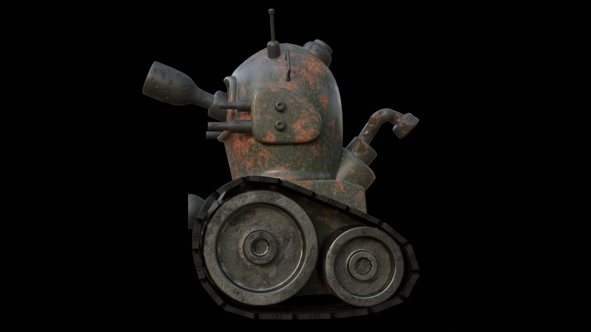 3D Model Stylized Tank Low Poly - TurboSquid 2127821