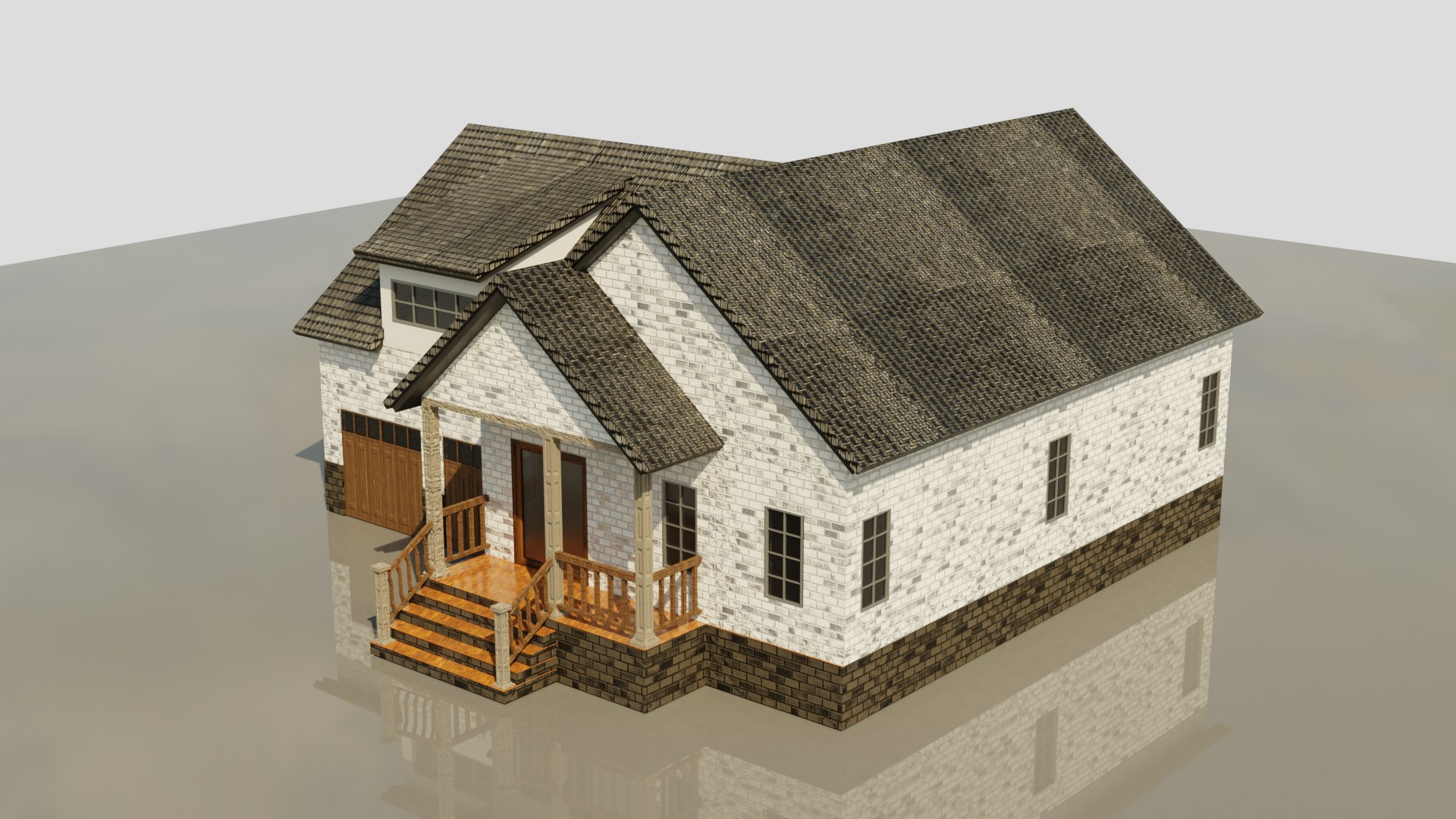 3D European House 010 model - TurboSquid 2168548