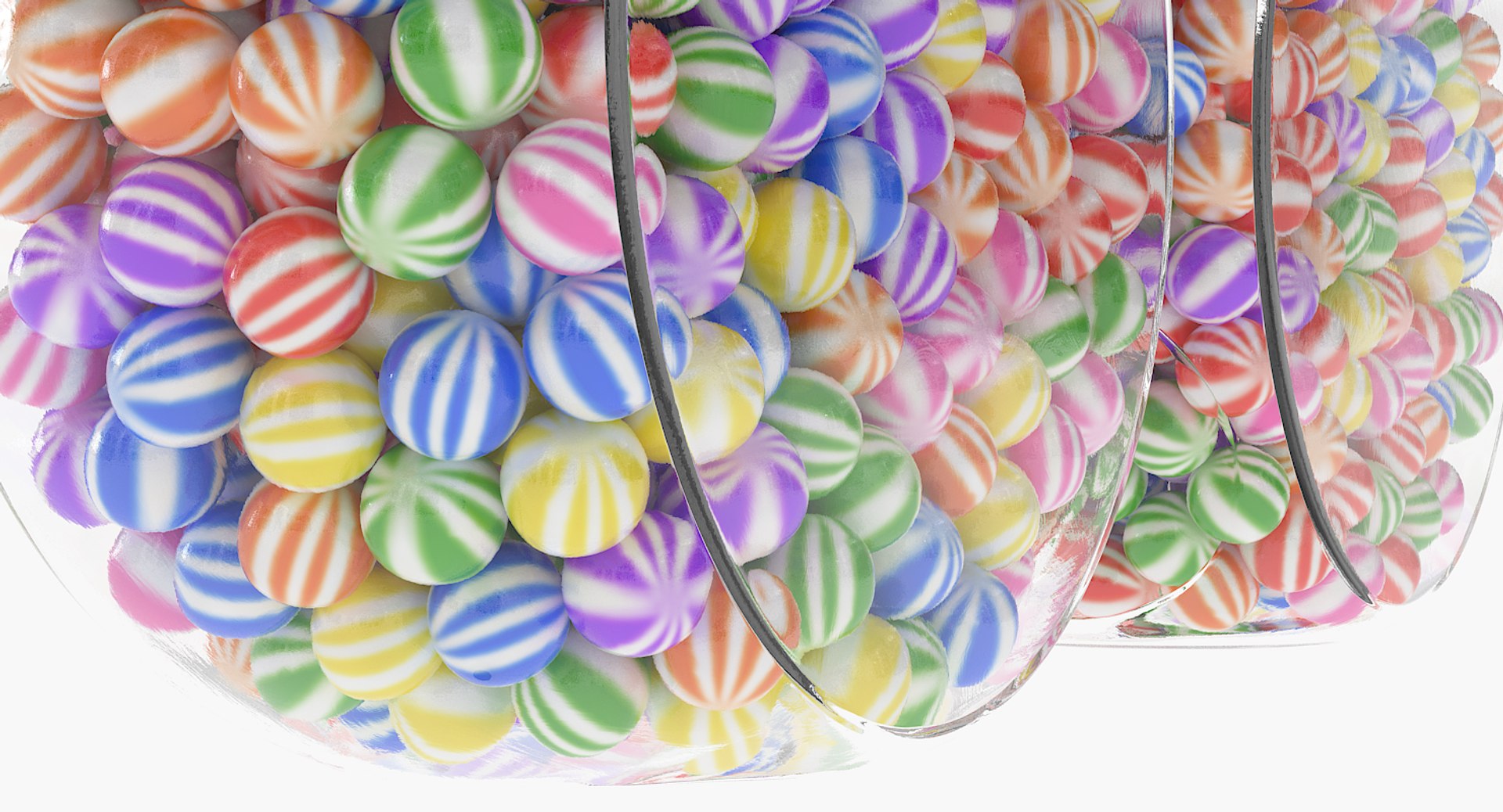 3d tilt jars gumballs model