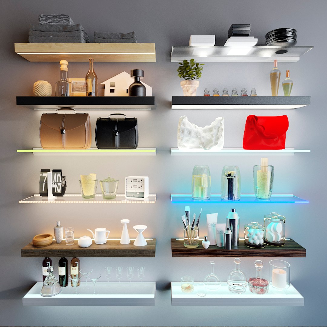 Shelves 3d Model