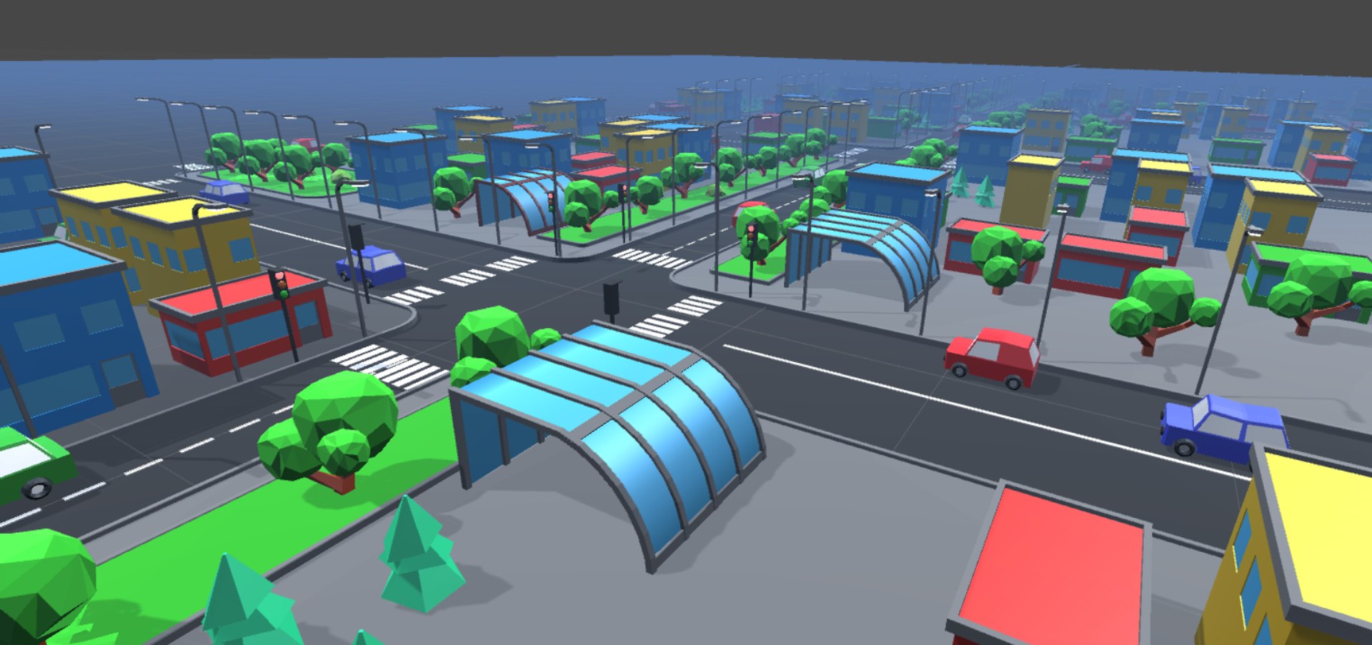 3D Simple City Model - TurboSquid 1438893