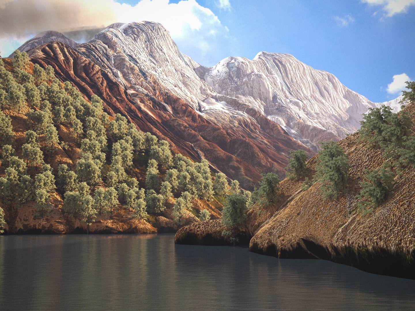 Mountain Landscape 3D Model - TurboSquid 2147409