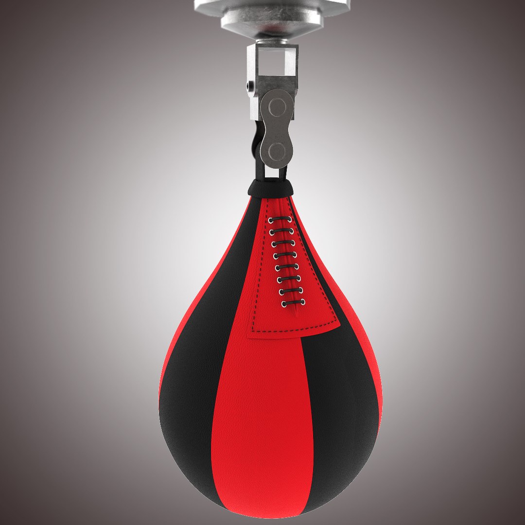 Leather Speed Punching Ball C4d