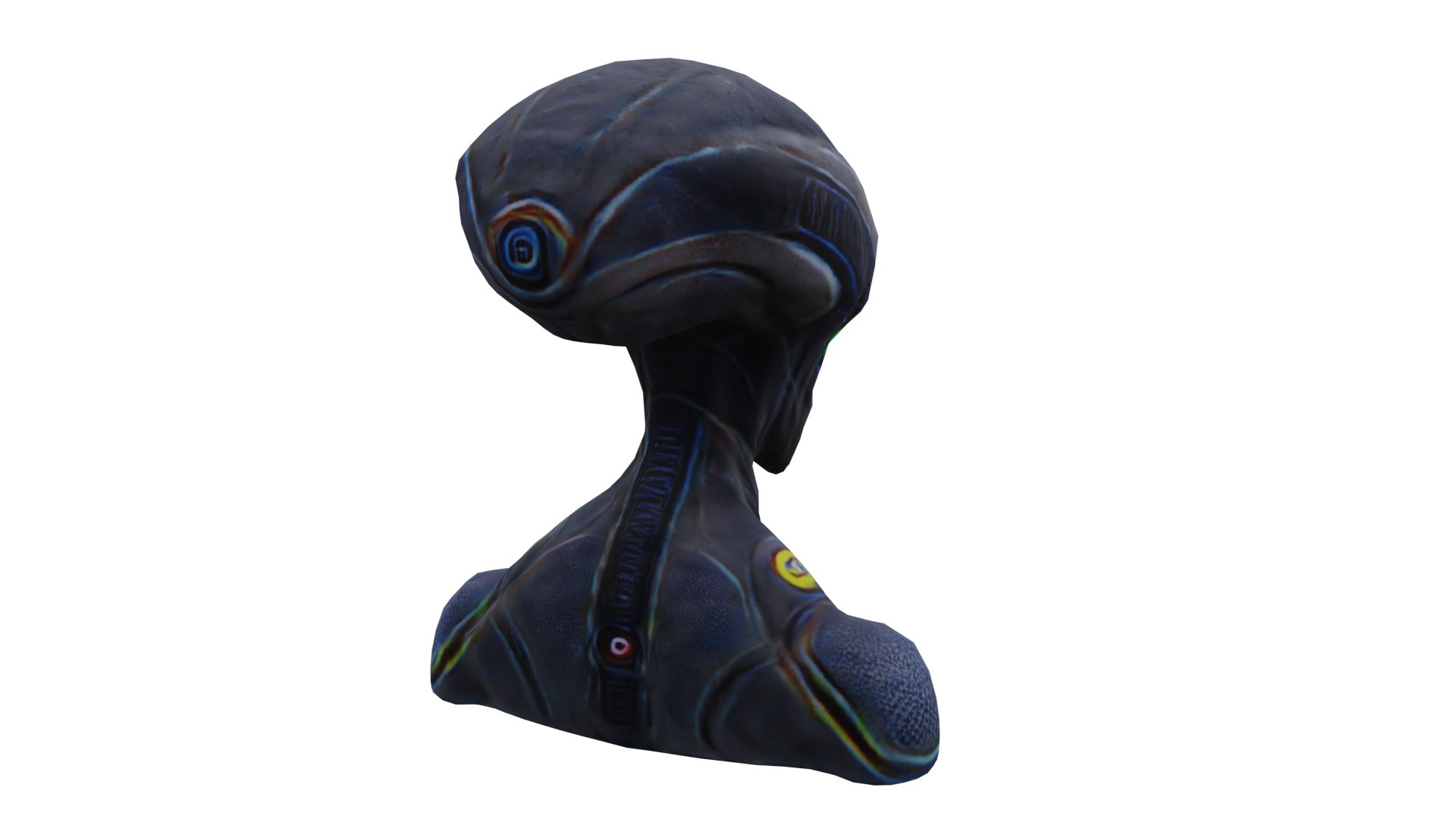 3D Realistic Alien Low Poly Model - TurboSquid 2210314