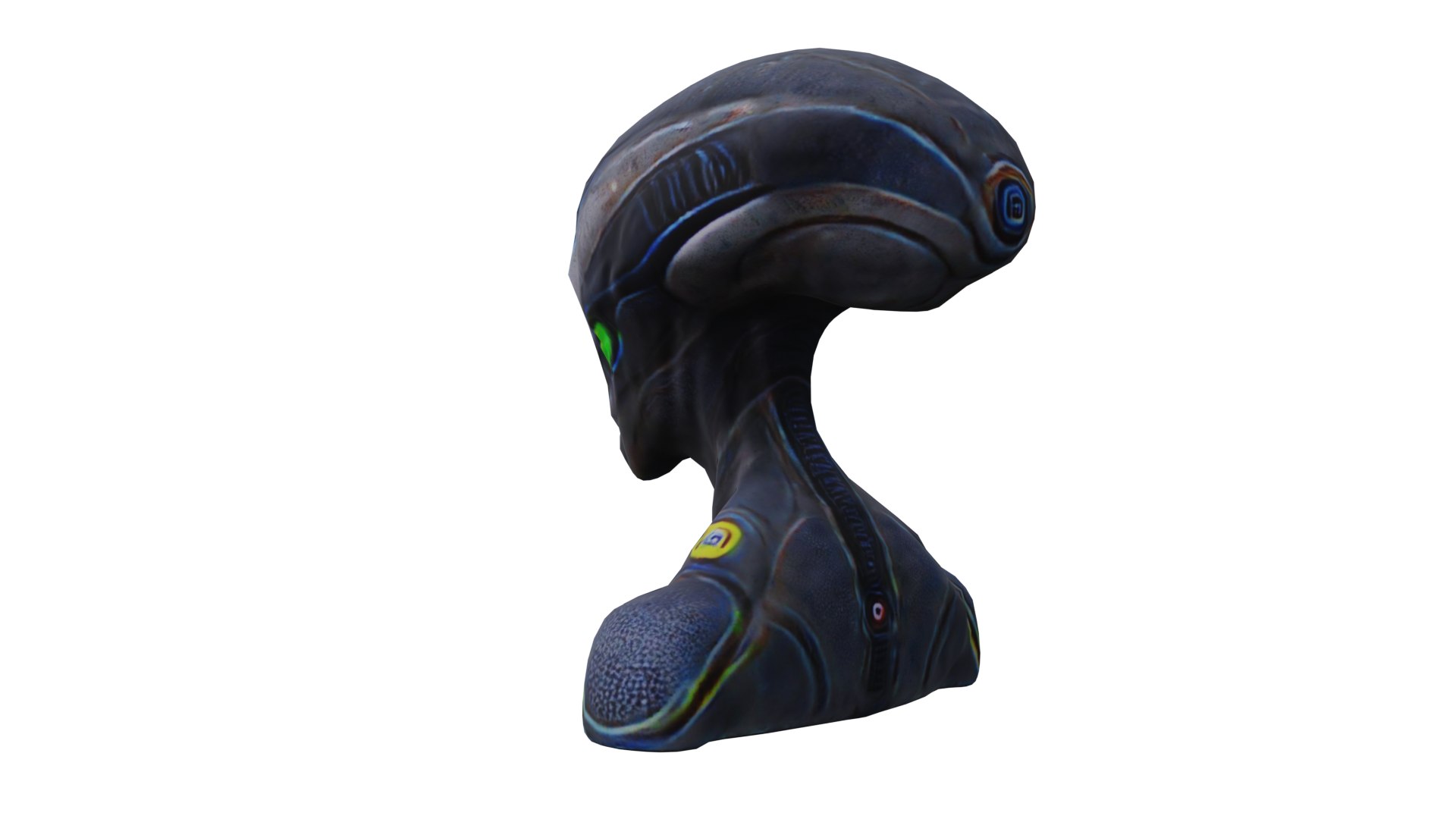 3D Realistic Alien Low Poly Model - TurboSquid 2210314