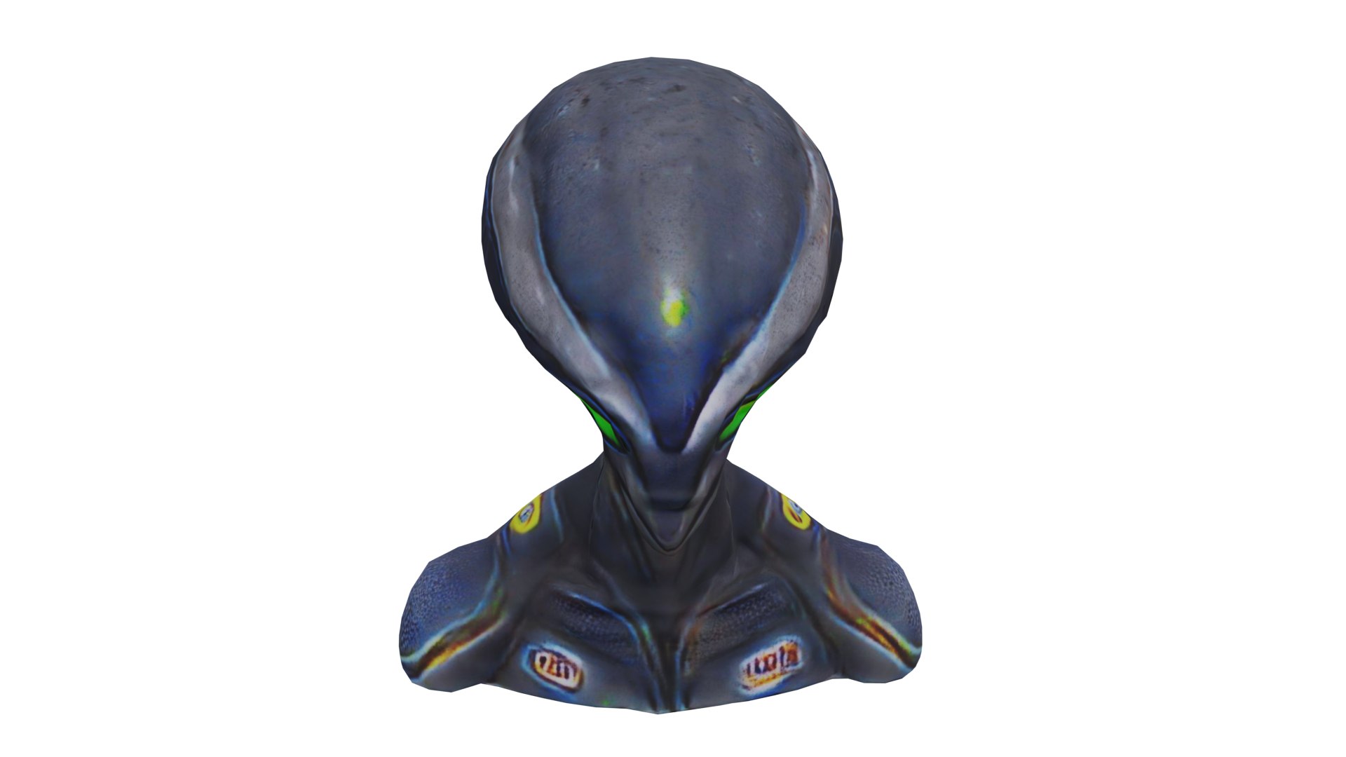 3D Realistic Alien Low Poly Model - TurboSquid 2210314