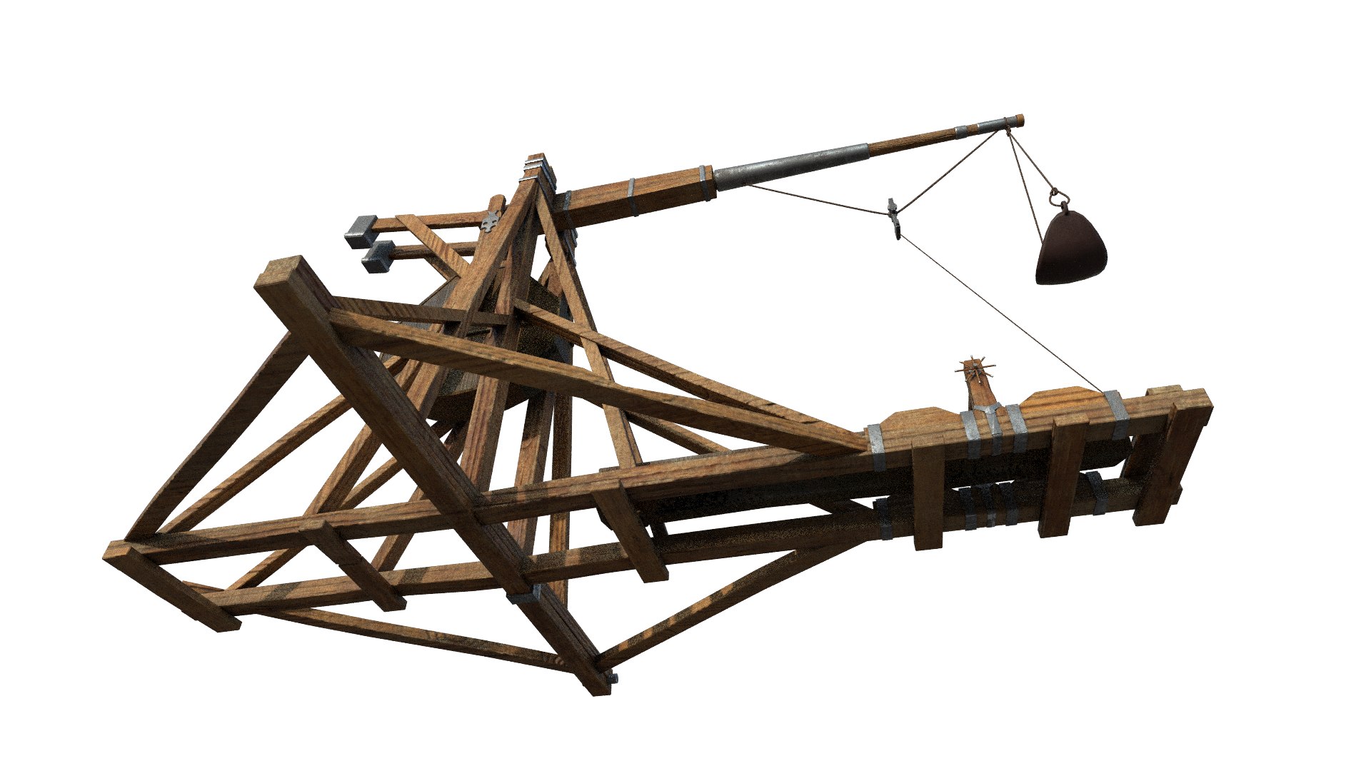 3D trebuchet - TurboSquid 1793199