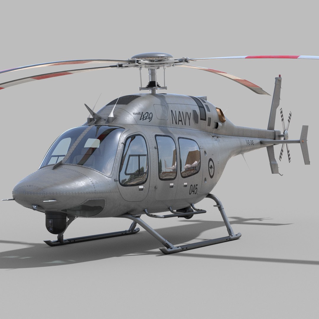 Bell 429 Navy 3d Model