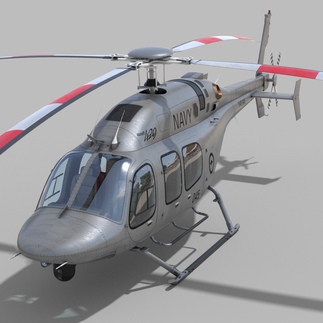 Bell 429 Navy 3d Model