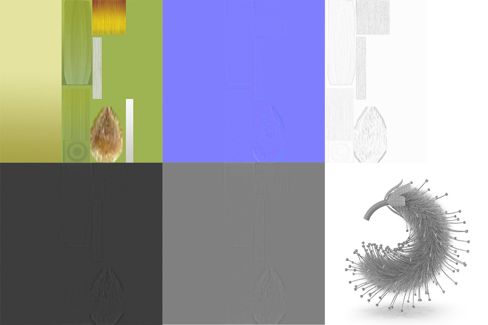 Salix Discolor V3 3D - TurboSquid 2216232