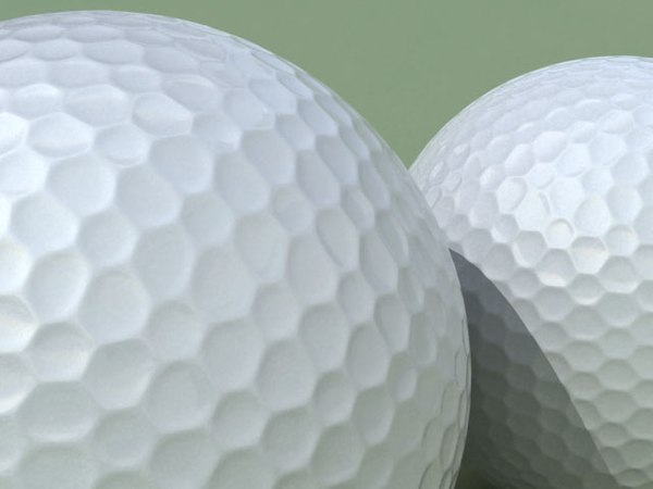 3d model of golf ball