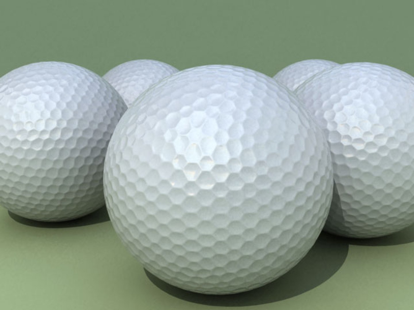 3d Model Of Golf Ball