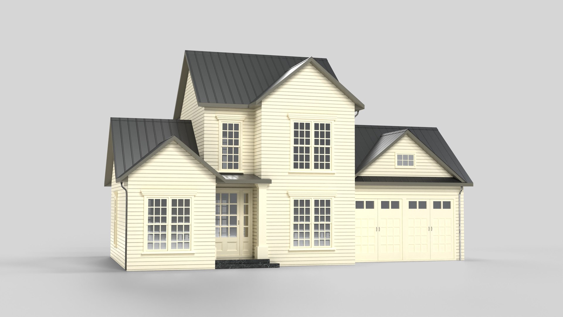 3D Neighborhood House 01T5 Model - TurboSquid 2210530