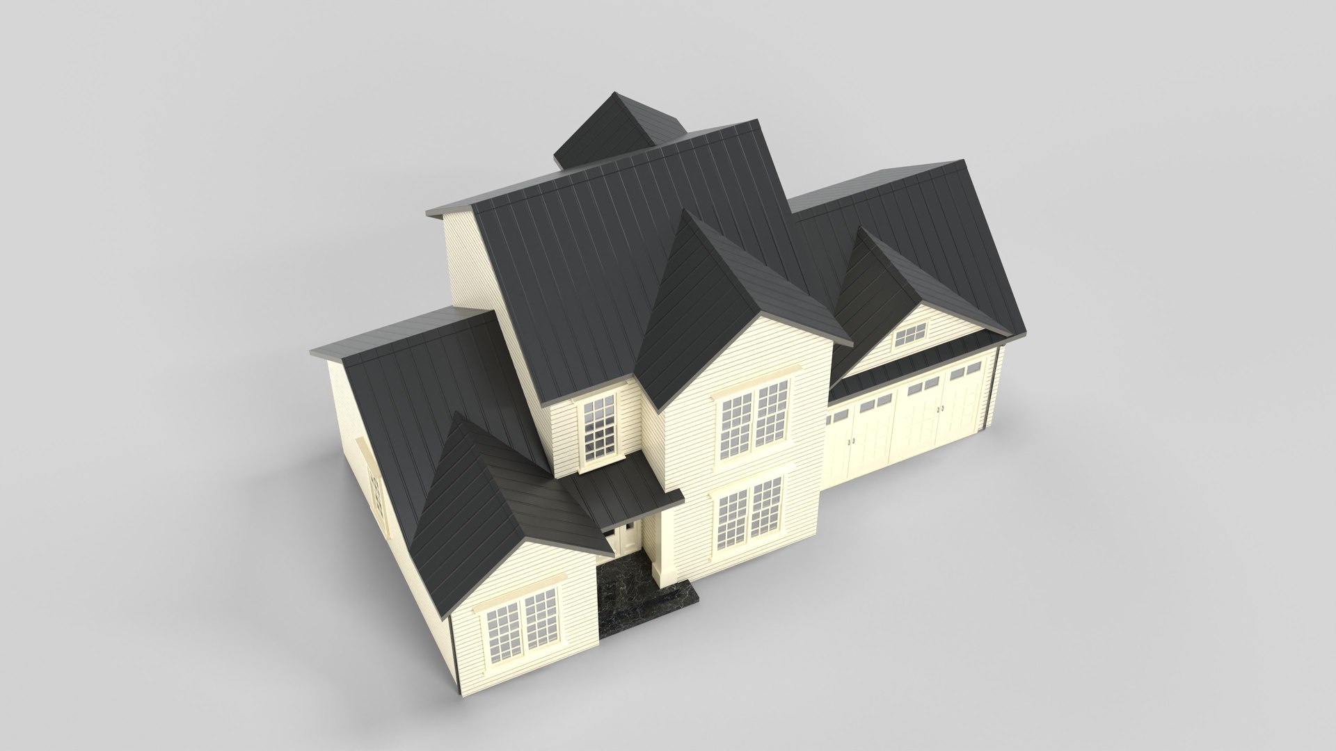 3D Neighborhood House 01T5 Model - TurboSquid 2210530