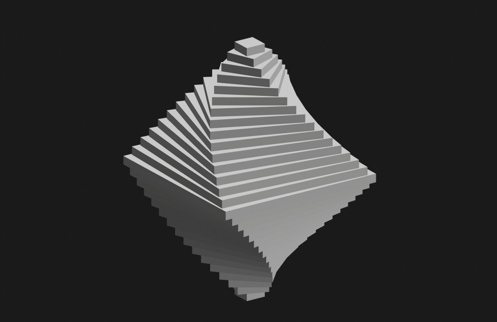 Spiral Vortex Octahedron Double 3D Model - TurboSquid 1576452