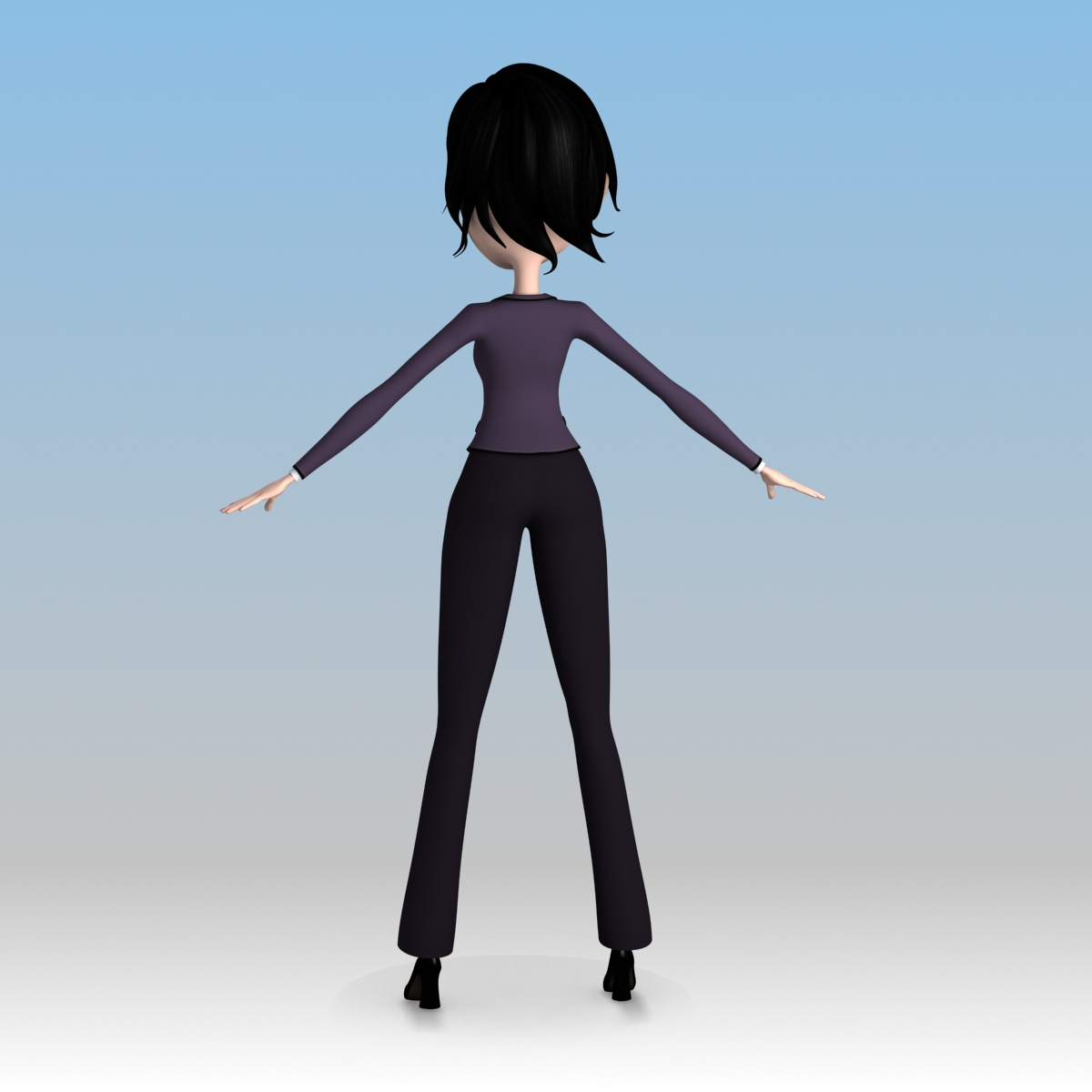 max rigged woman cartoon girl character