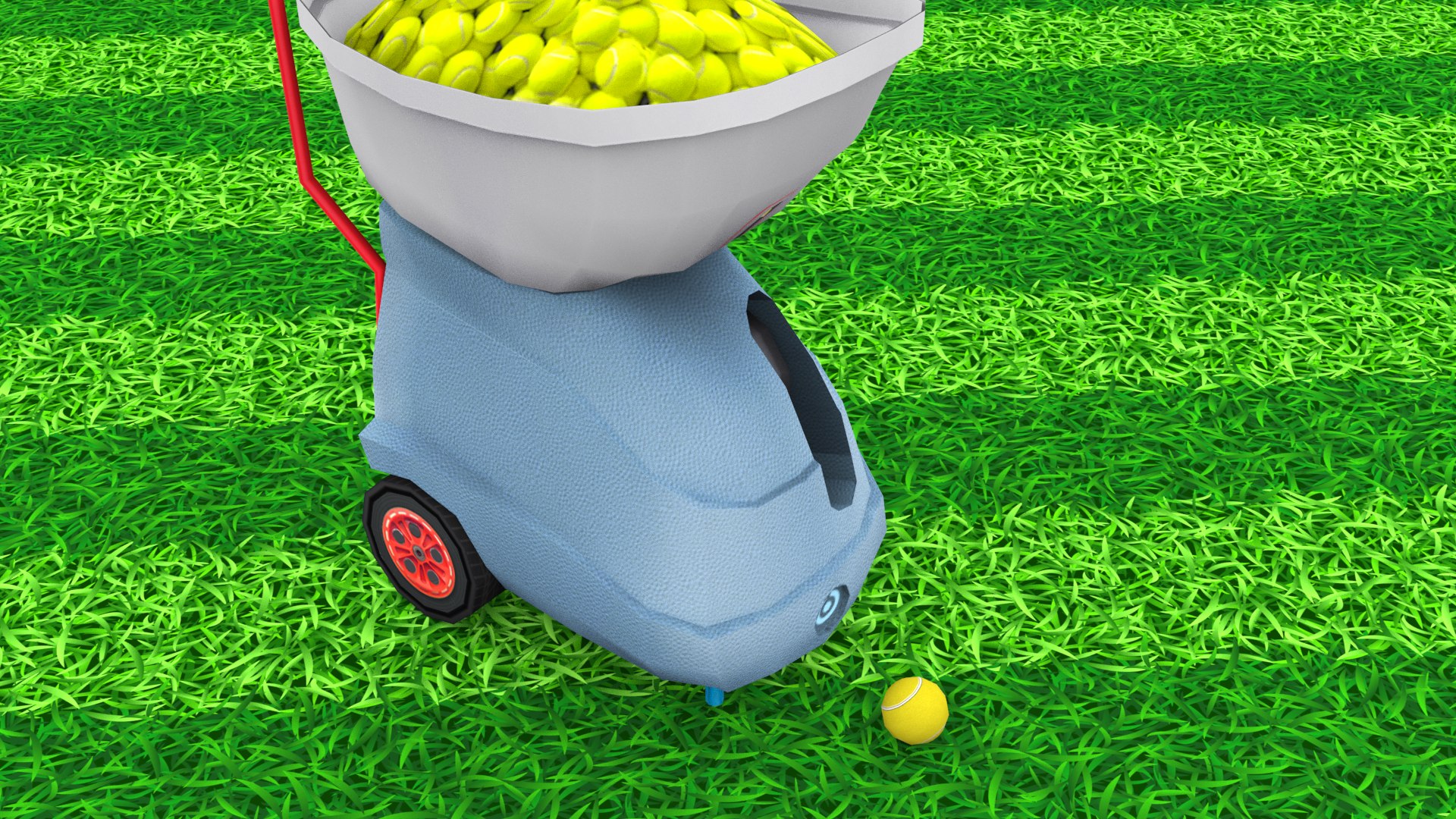 Tennis ball machine 3D - TurboSquid 2172475