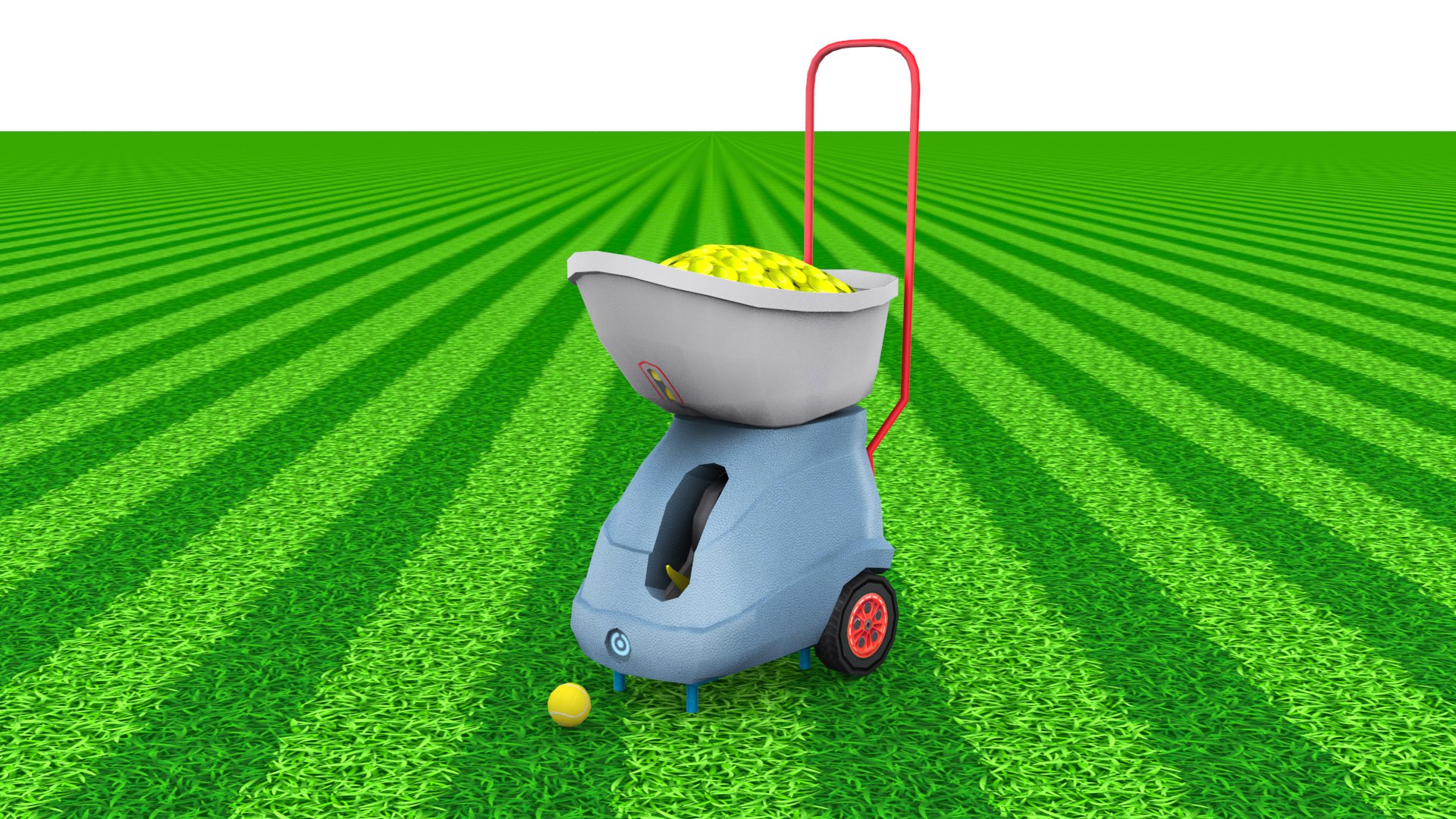 Tennis ball machine 3D - TurboSquid 2172475