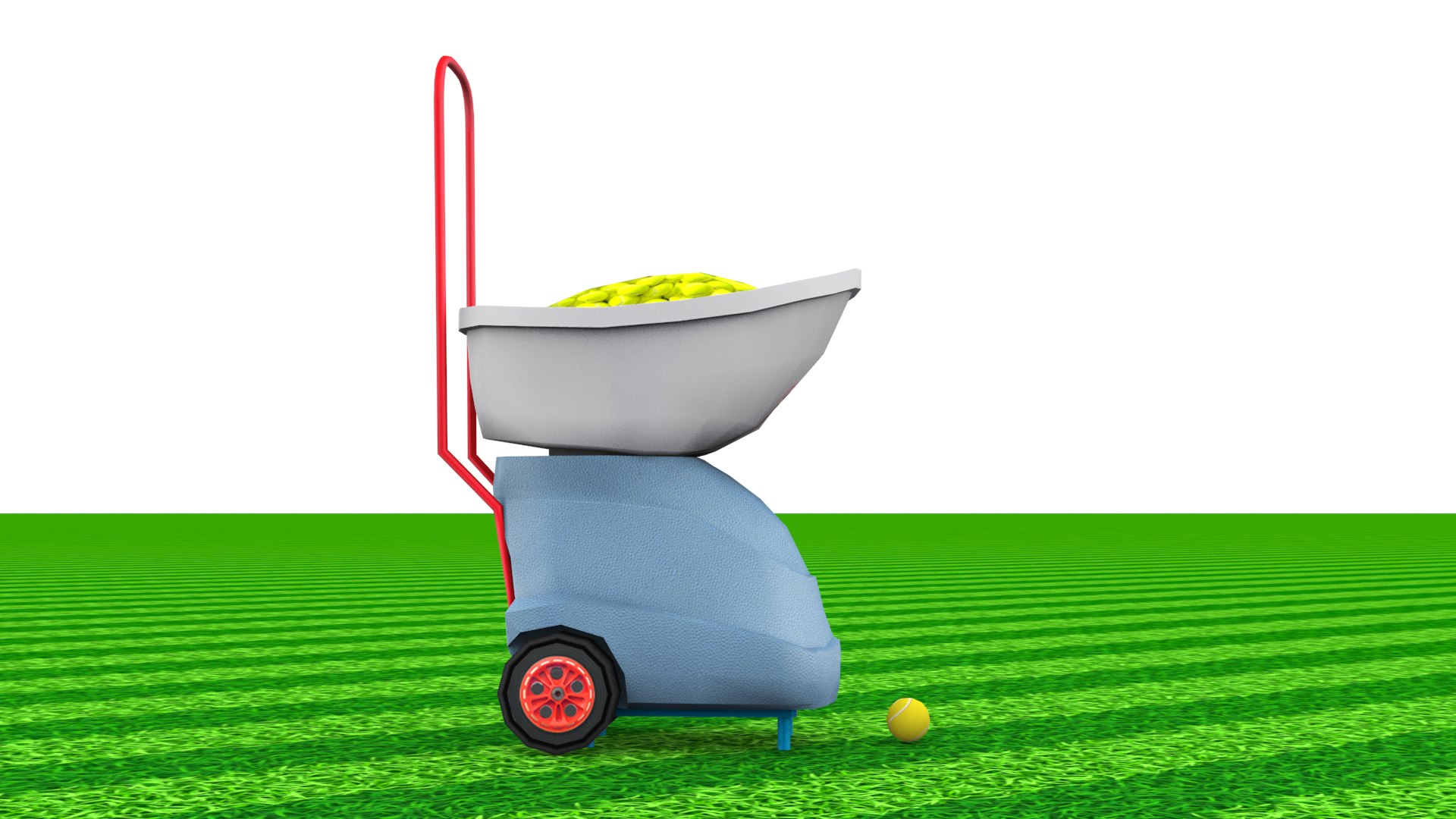 Tennis ball machine 3D - TurboSquid 2172475