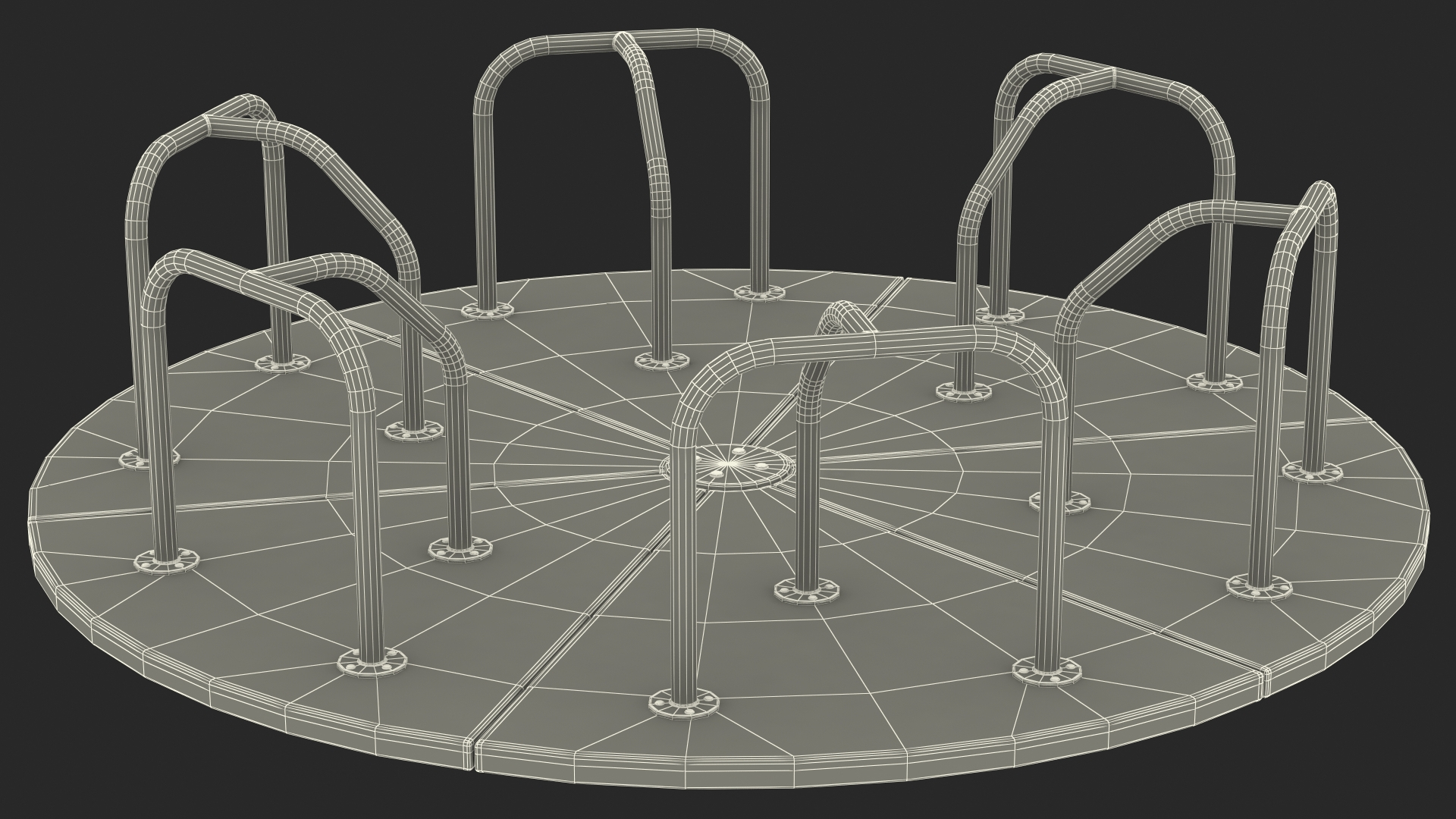 Merry Go Round 10 Foot Multicolored 3D - TurboSquid 1755559