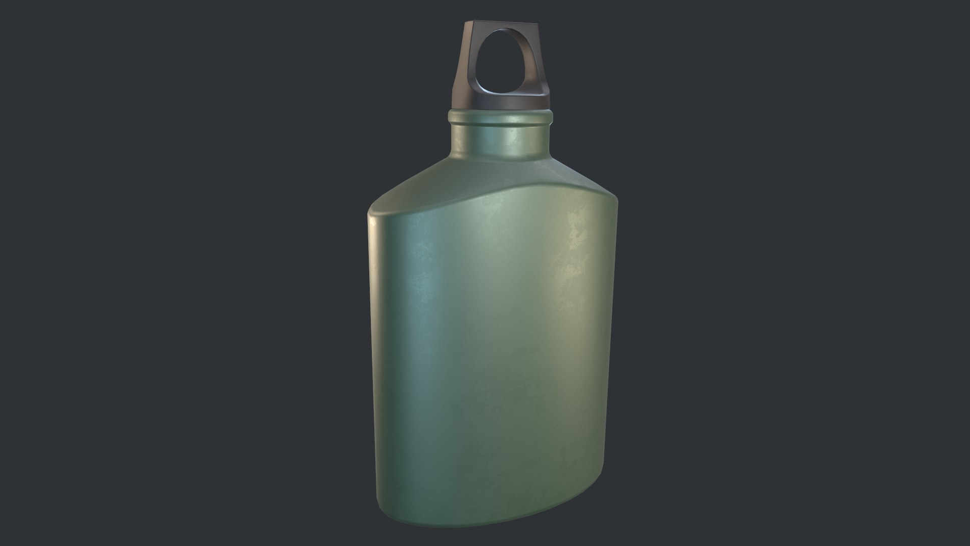 Flask Canister Green Model - TurboSquid 2327812