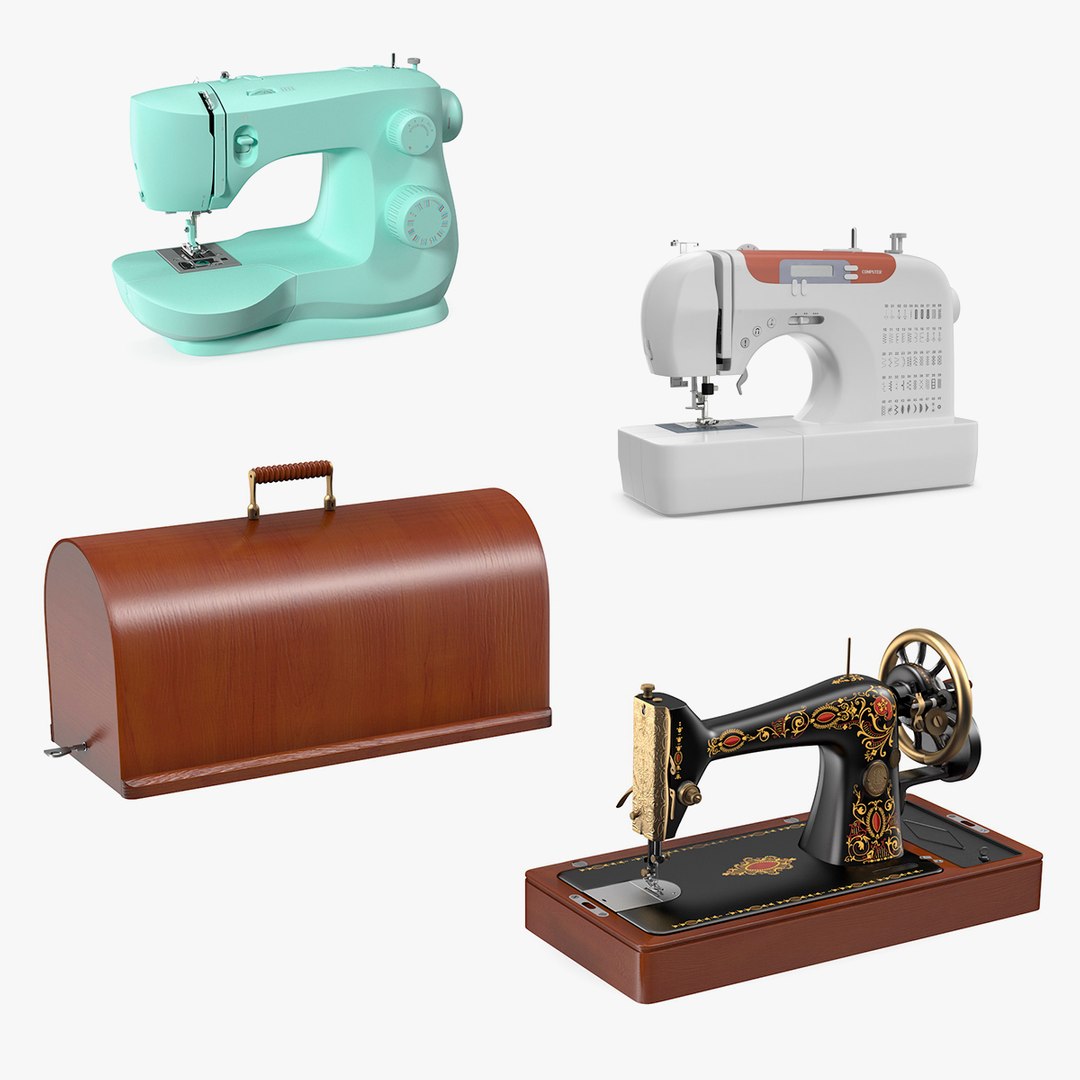 Sewing Machines Collection 2 3D model - TurboSquid 2100977