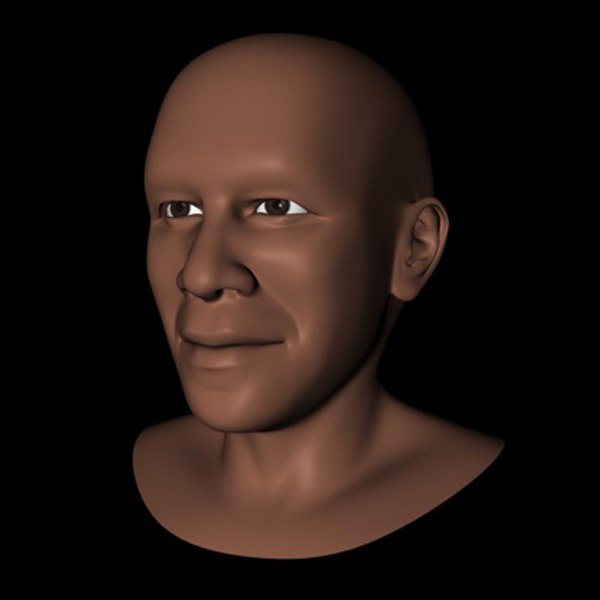 3d democratic barack obama head model