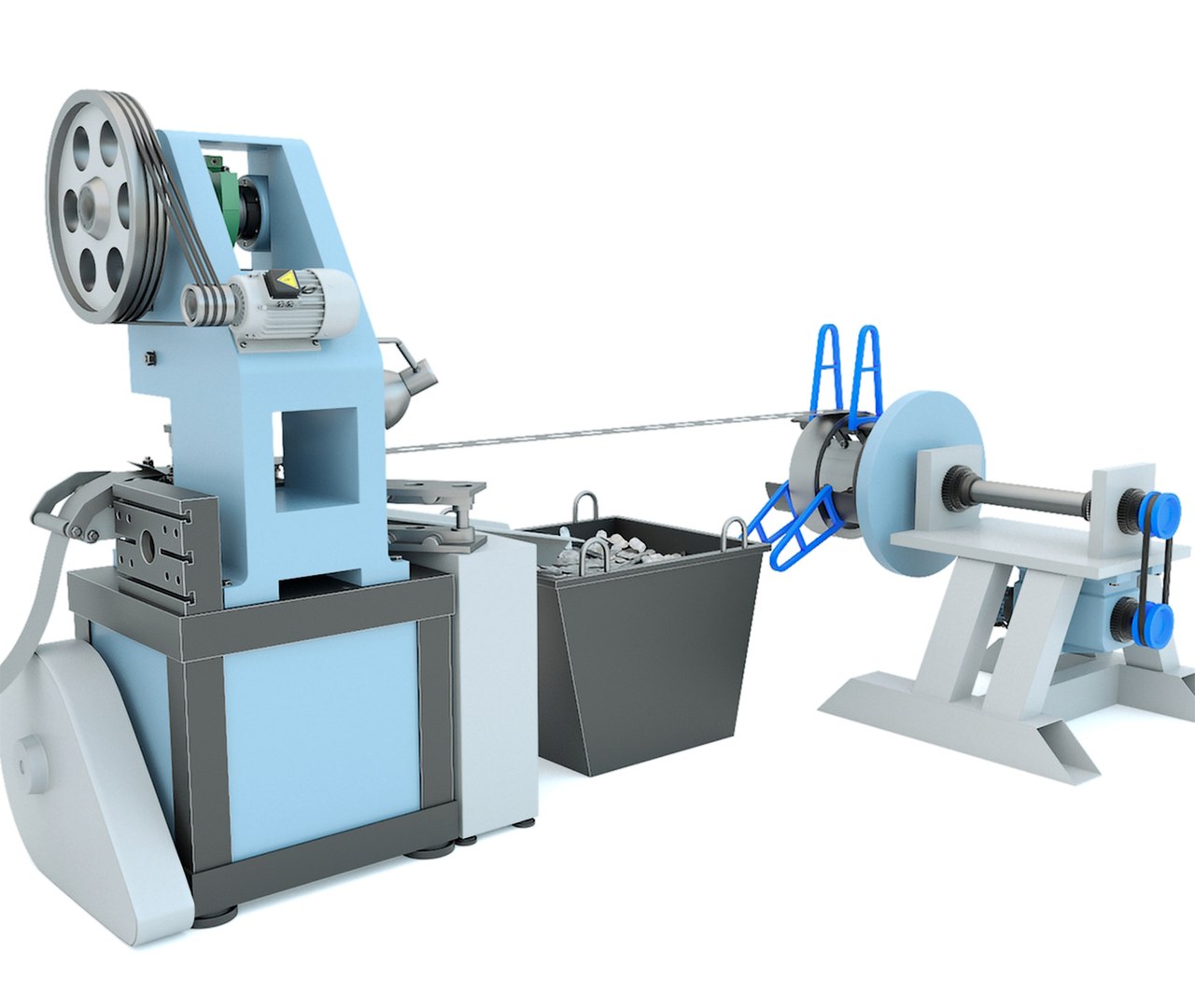 Machine tool mechanical press stamping line K2118B 3D model ...