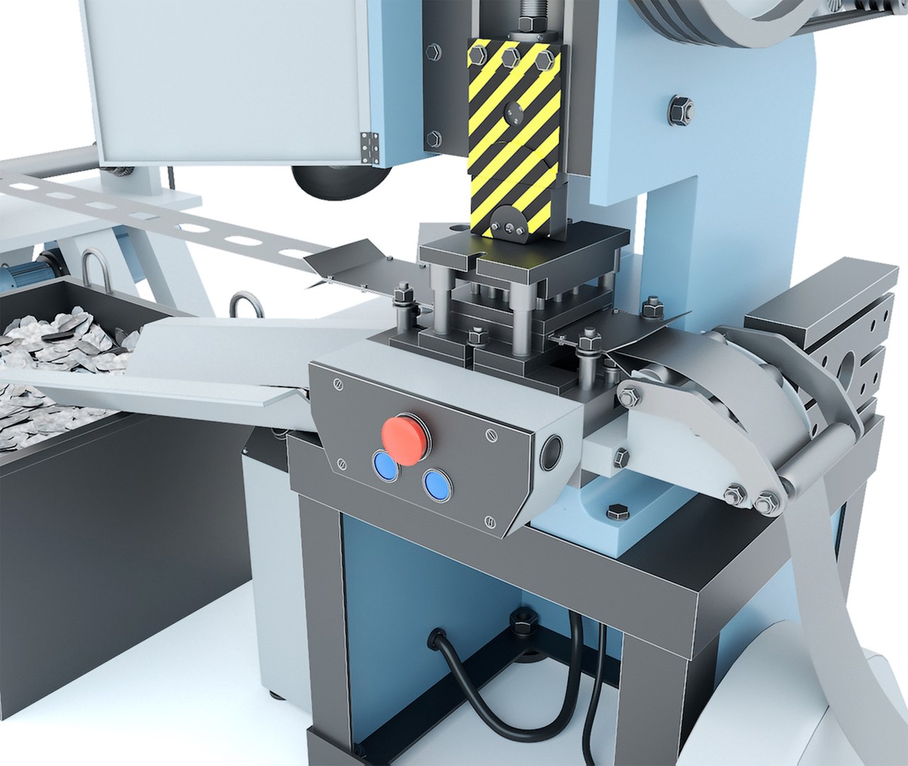 Machine tool mechanical press stamping line K2118B 3D model ...