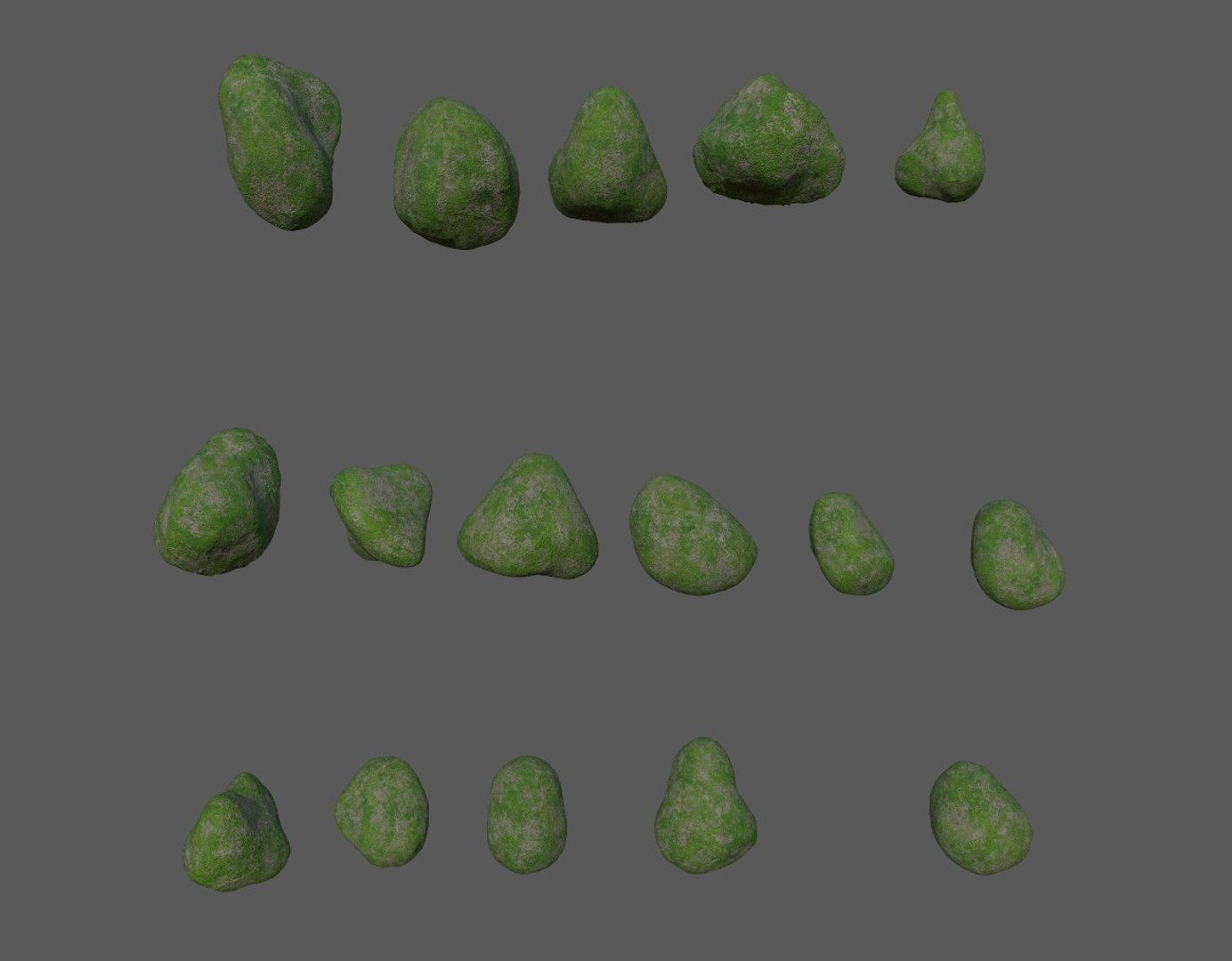 16 Stones 3D - TurboSquid 1567321